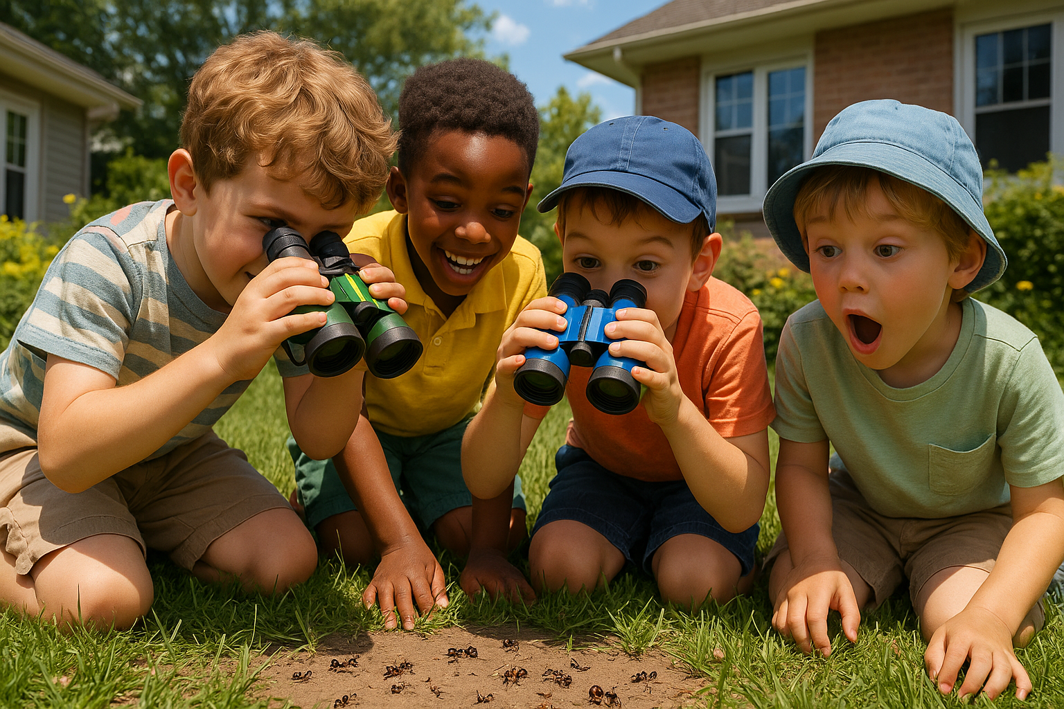 Kids Exploring Insects in the Backyard – ZOOMED
